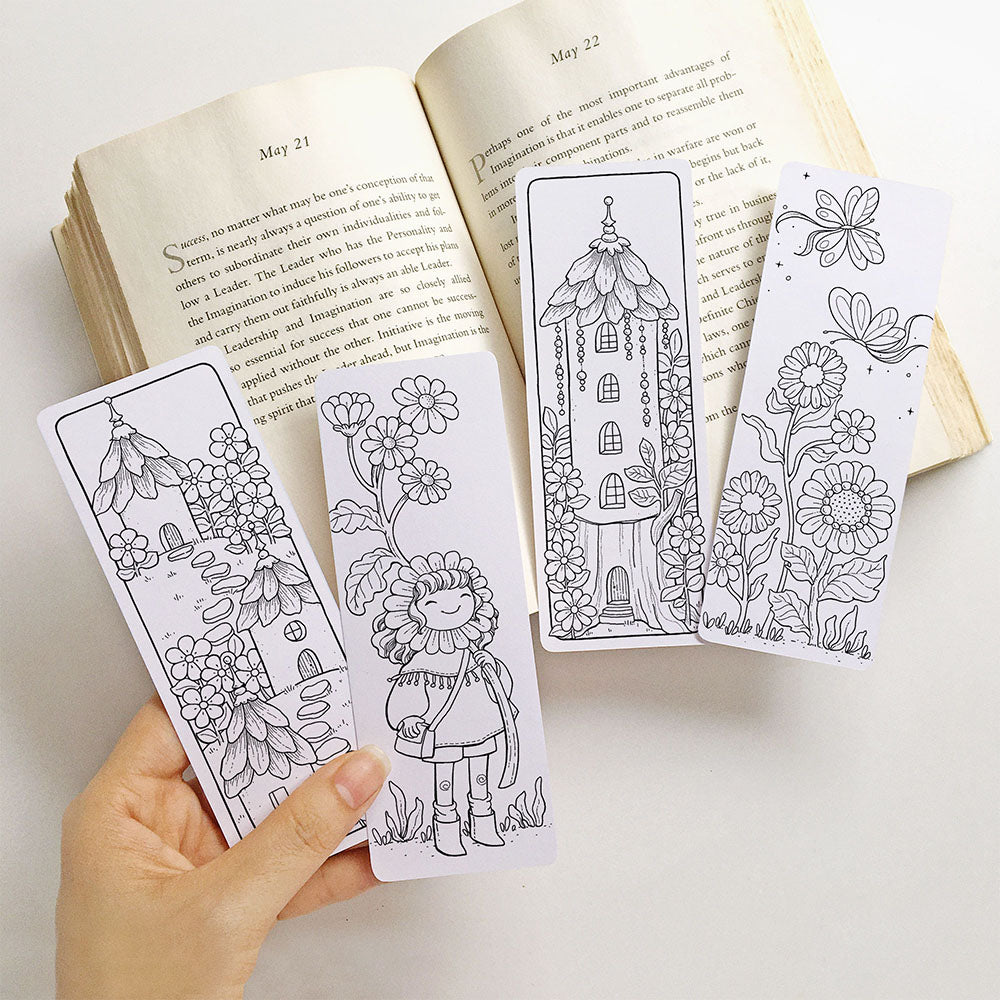 Printable Coloring Bookmarks – Personalize Your Reading Adventure – GRIFIK